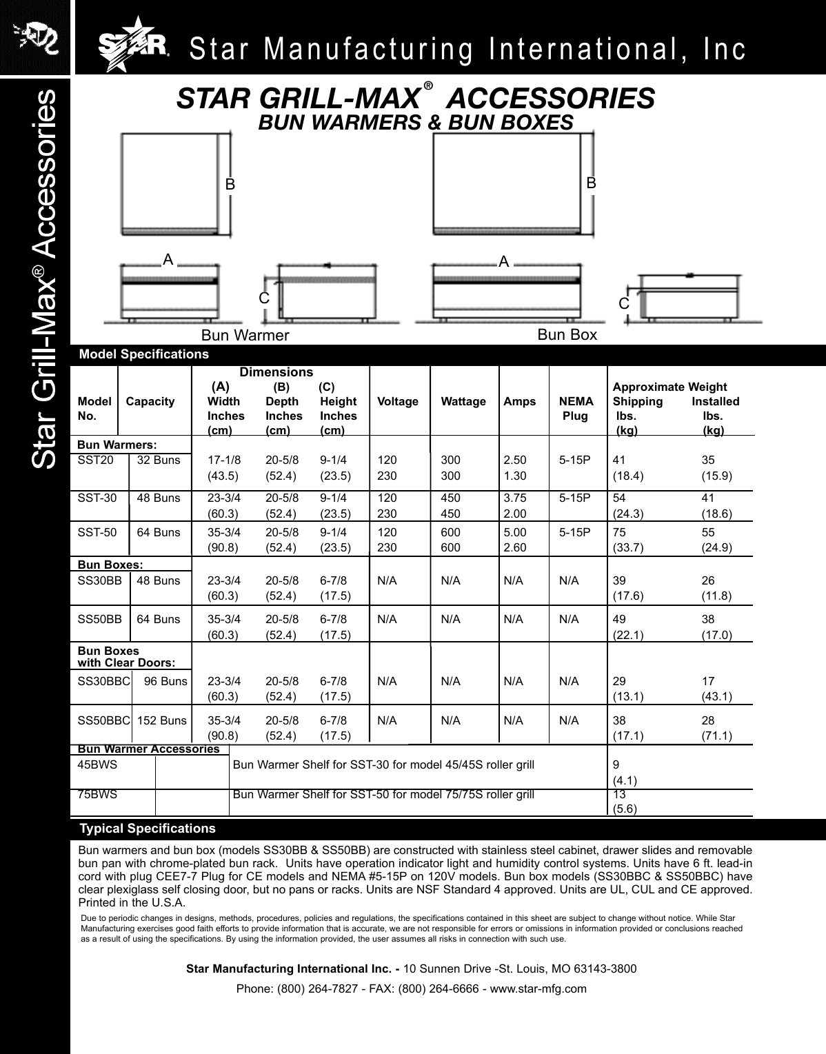 Star Manufacturing Grill Max 0068Bbc Users Manual Accessories