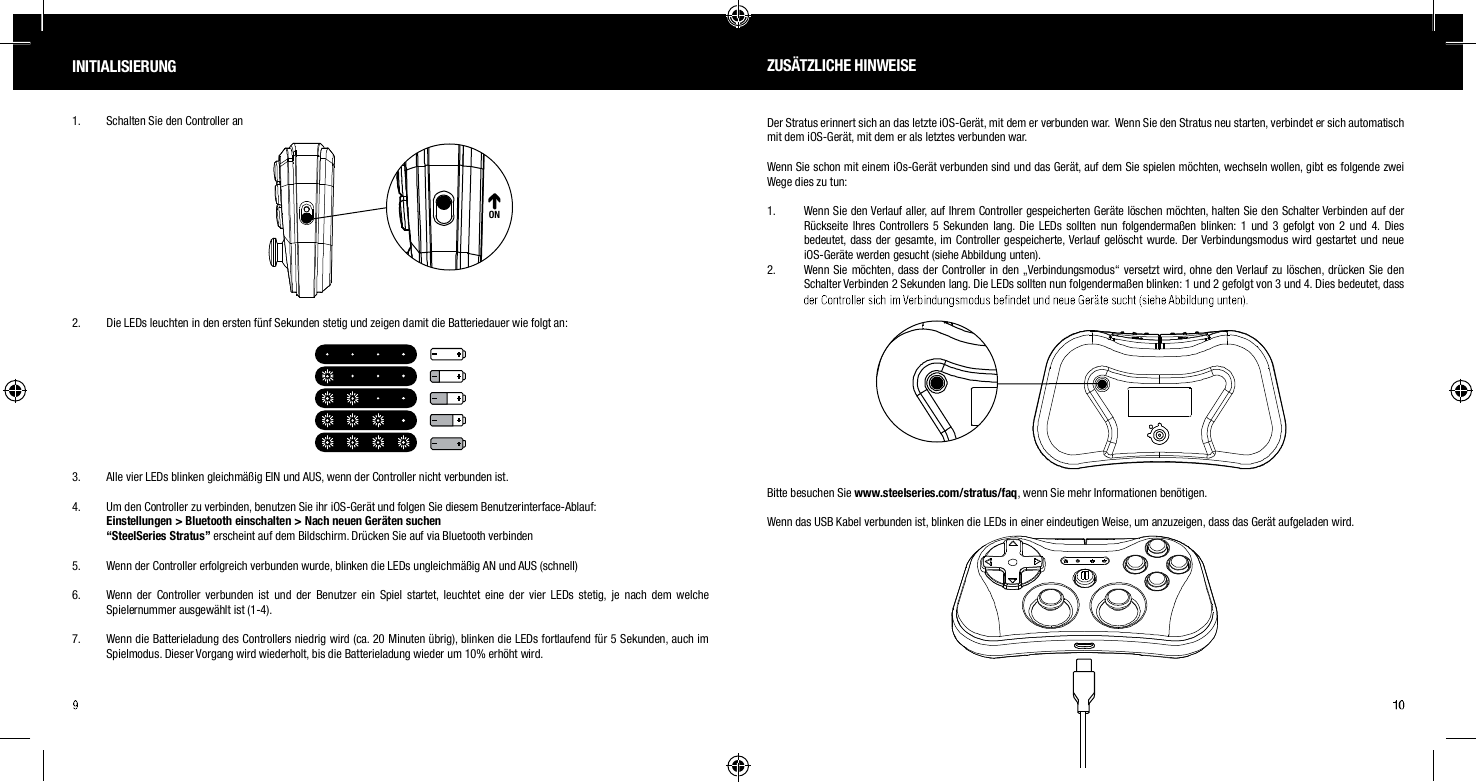 SteelSeries ApS 69016 SteelSeries Stratus Wireless Gaming Controller ...