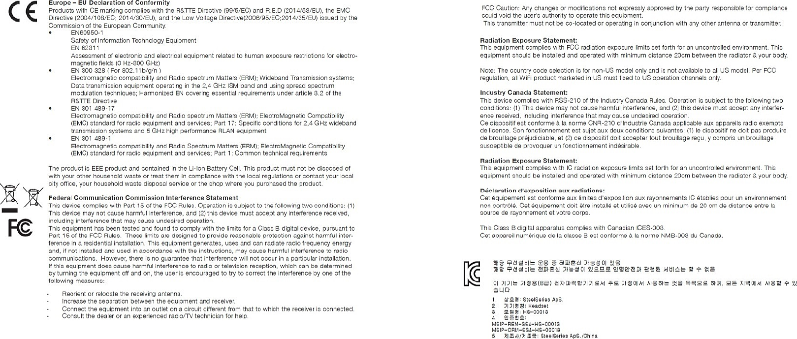 SteelSeries ApS HS00013TX Transceiver User Manual
