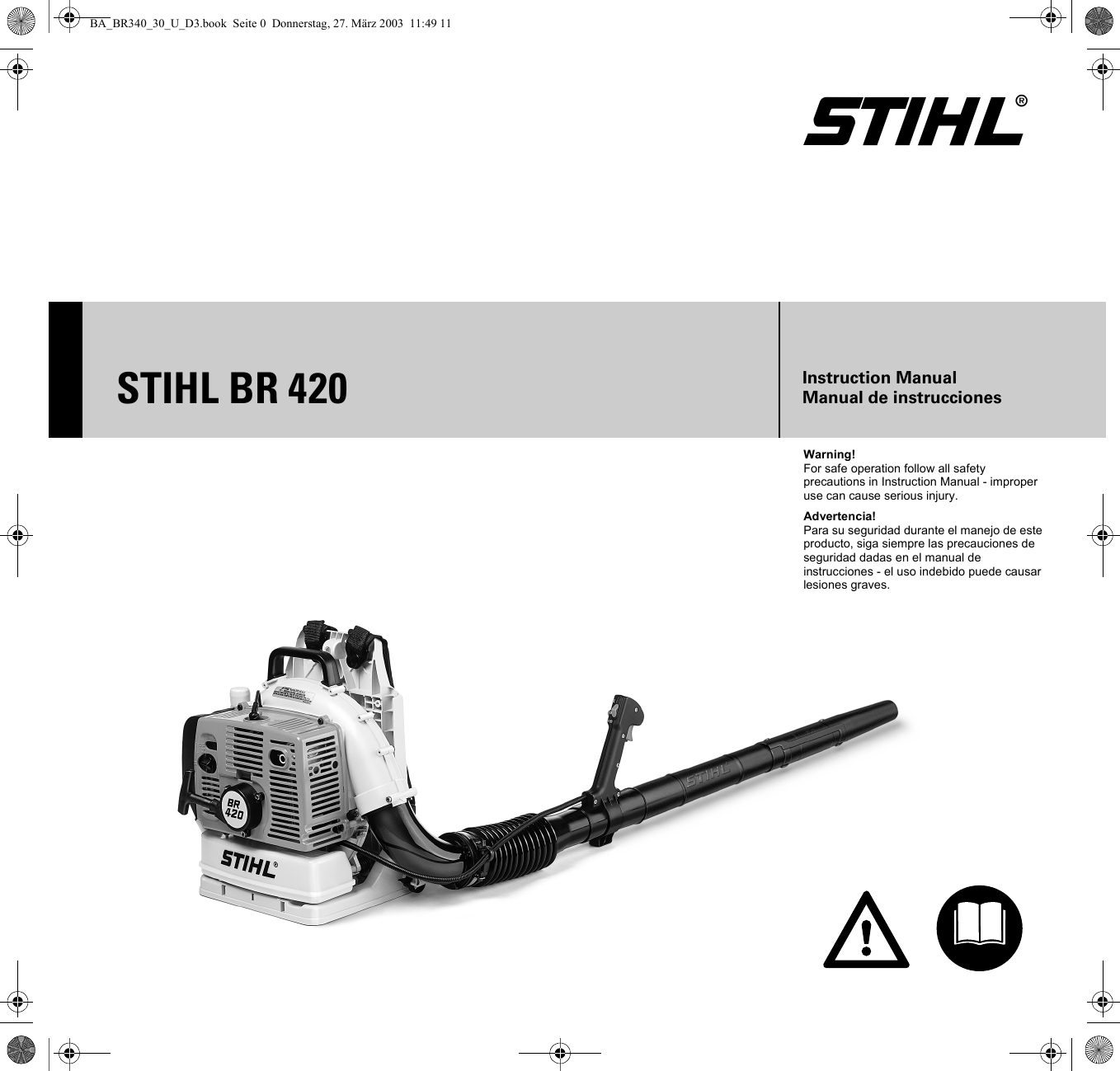 Stihl Br420 Manual BR 420