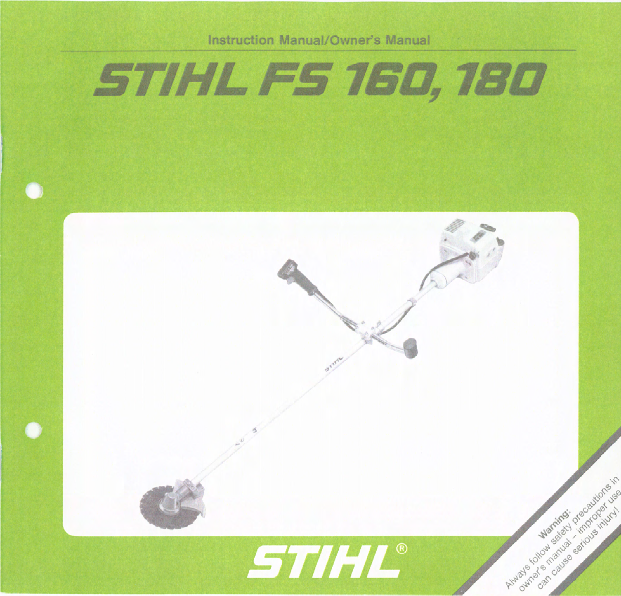 Stihl Fs160 180 Manual