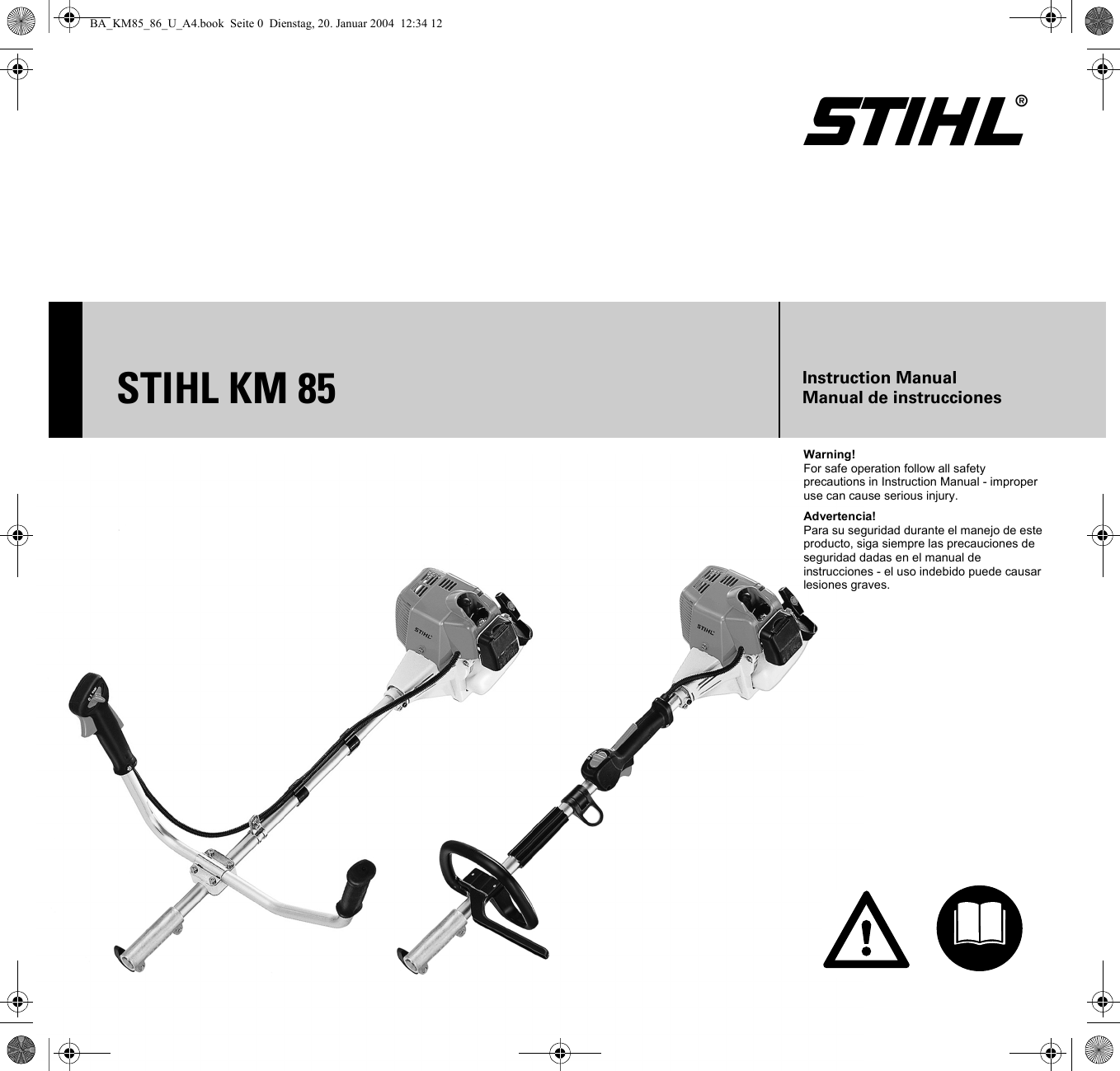 Stihl Km85 Manual KM 85, 85 R