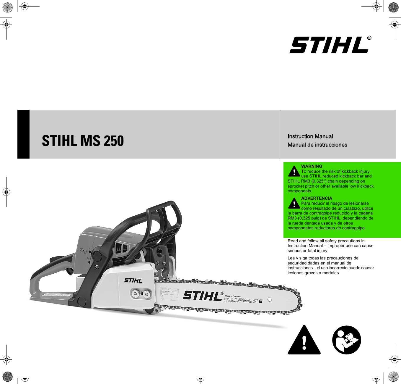 Stihl Ms 250 Instruction Manual Stihl Ms 250 Instruction Manual