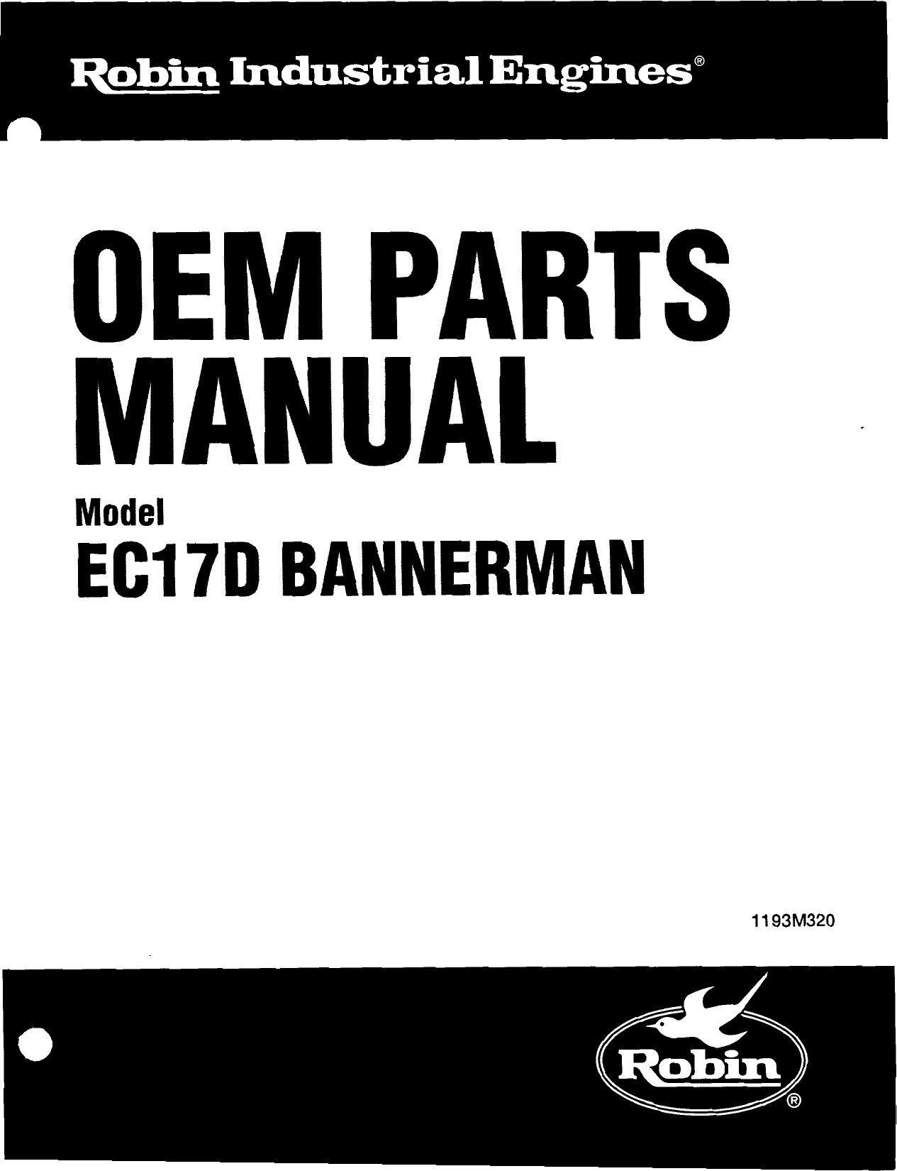 Subaru Robin Power Products Bannerman Ec17D Users Manual Engines