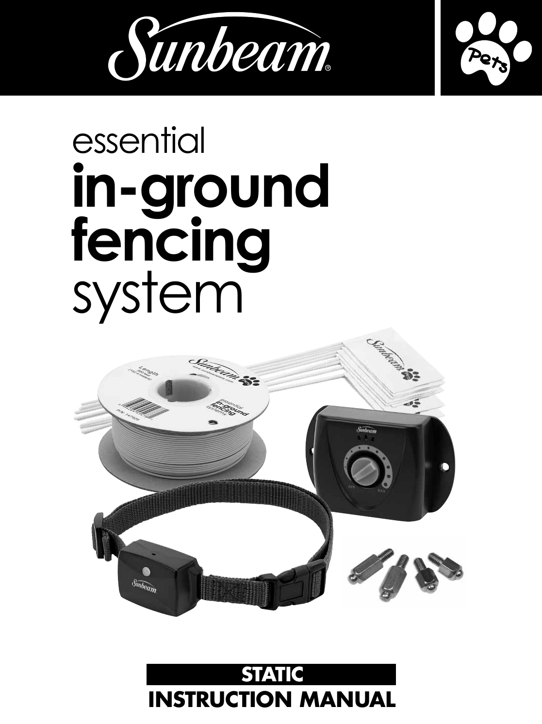Sunbeam Sbfnss1 Essential In Ground Fencing System Owner S Manual