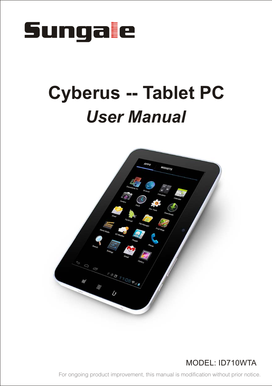 Sungale Tablet Id710Wta Users Manual UM EN