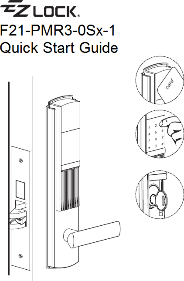 Sunlit System Technology F21-PMR3-0SX-1 Intelligent Electronic Lock User Manual PM1 ManualEng ...
