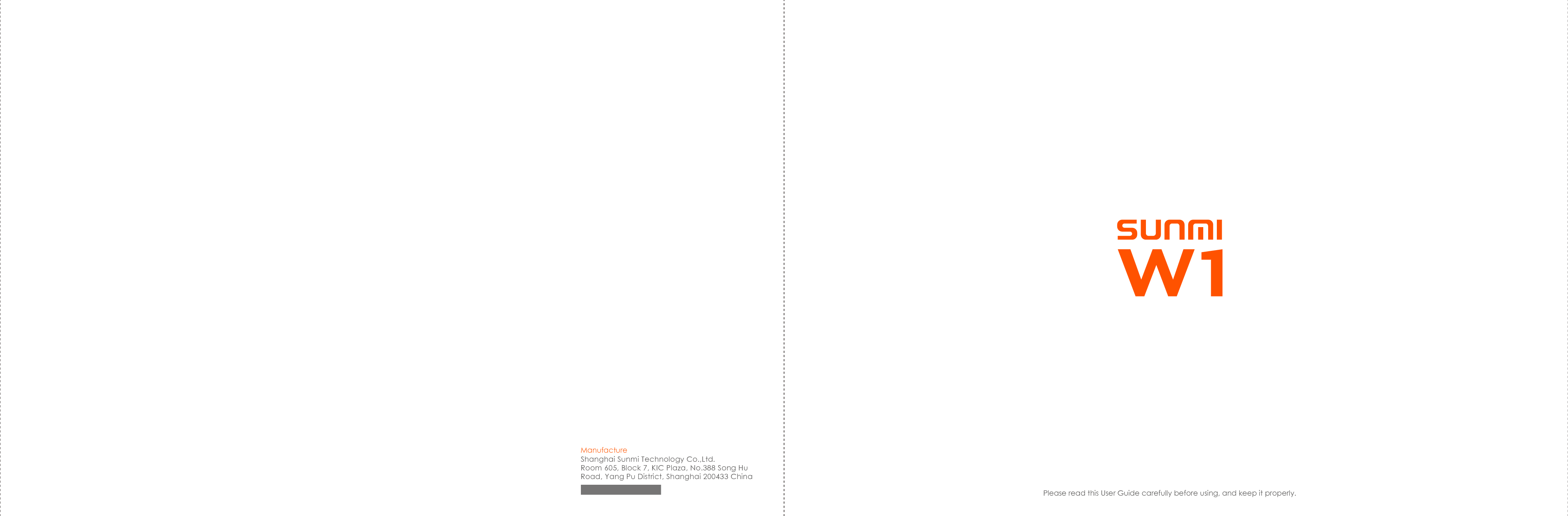 Sunmi Technology FW010 Wireless Router User Manual W1 20190103