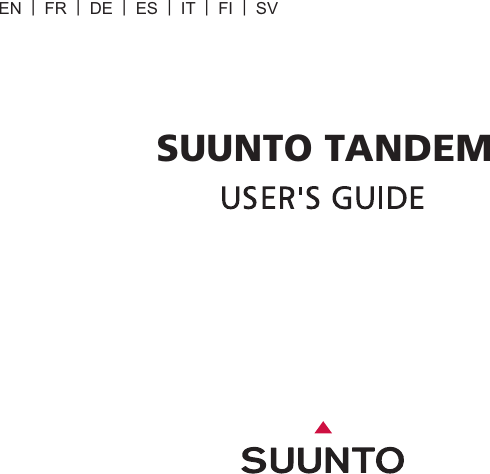 Suunto Tandem Users Manual
