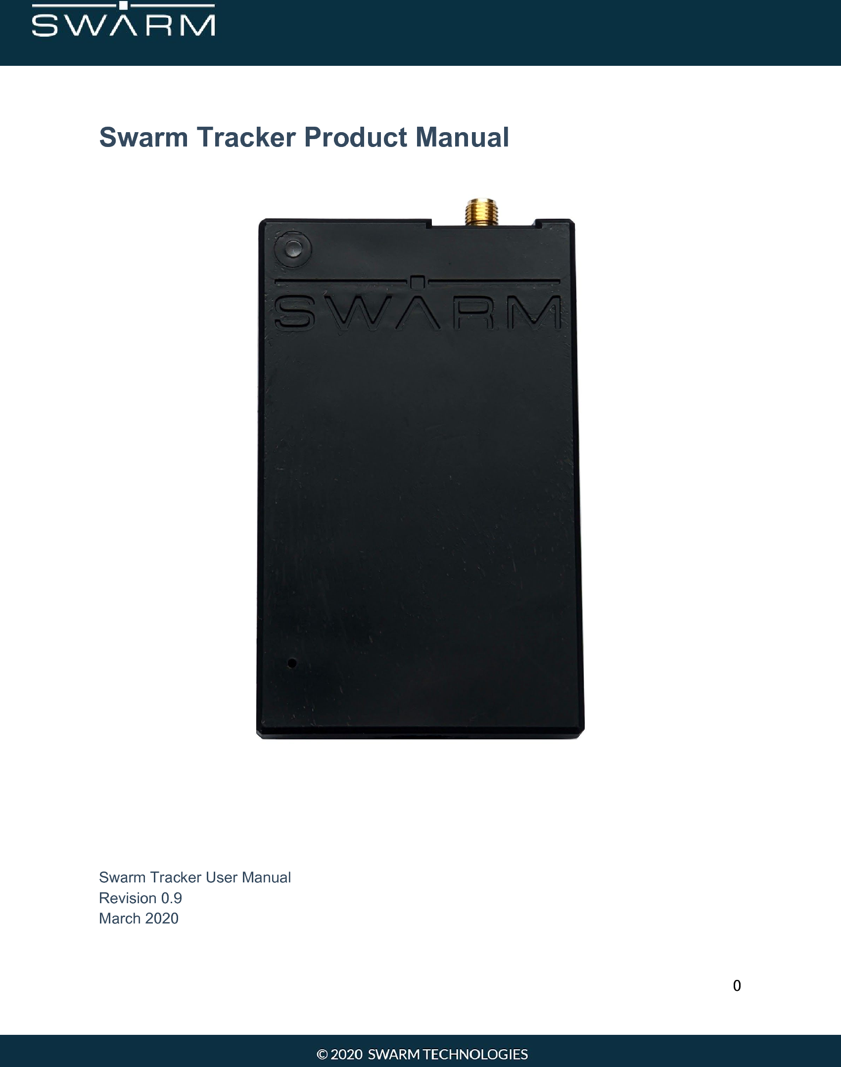 Swarm Technologies TRKR01 Swarm Tracker User Manual