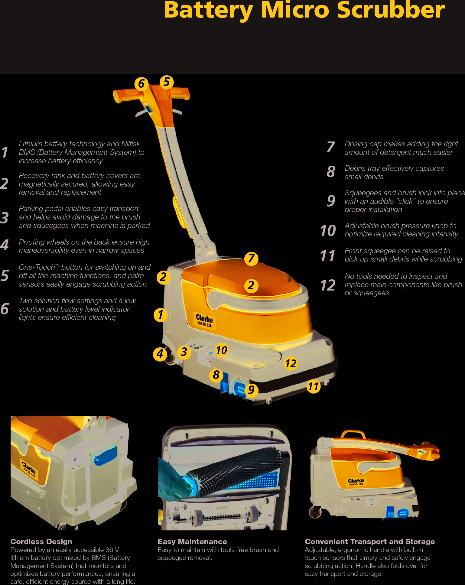 Sweepscrub Clarke Ma30 13B Brochure User Manual