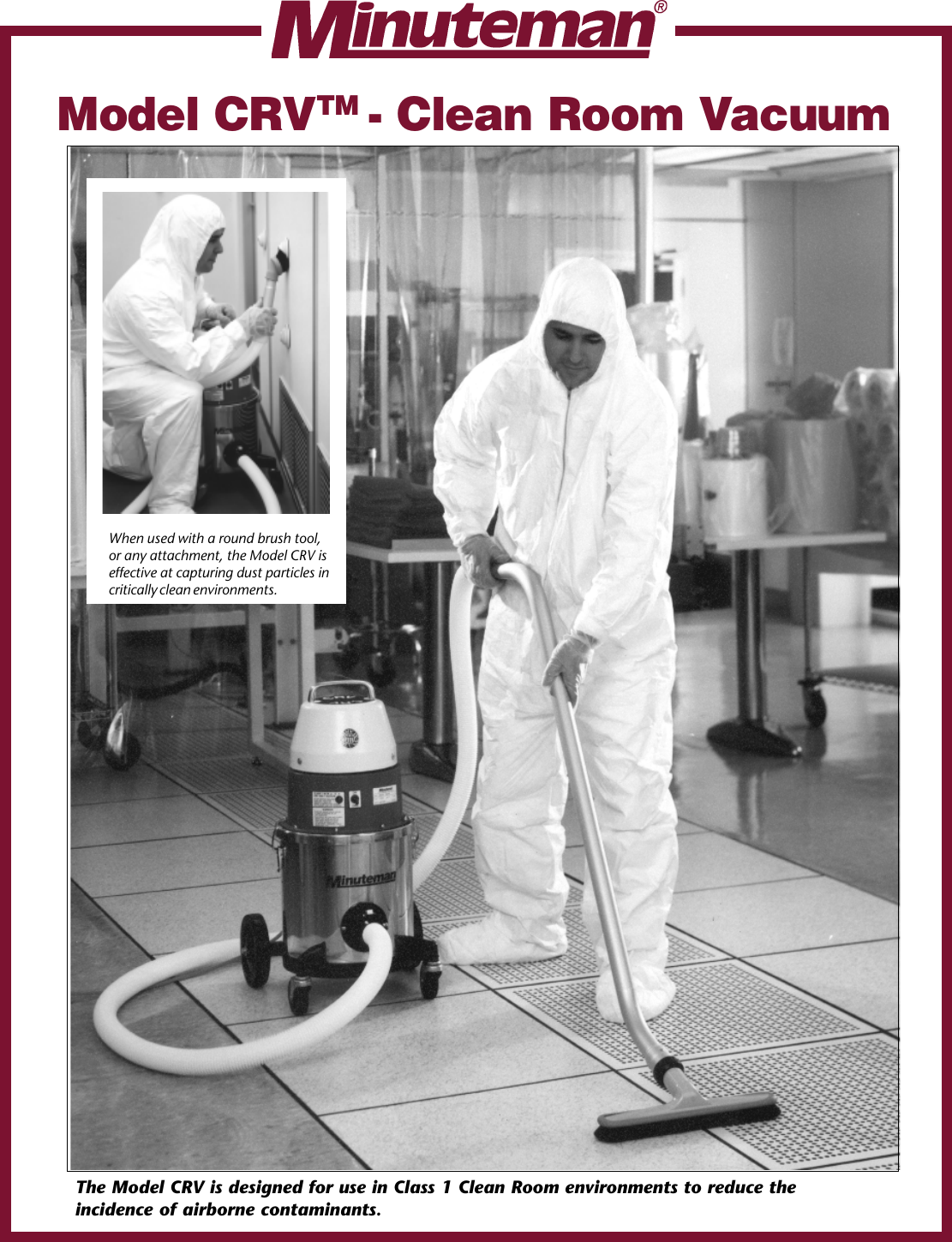CRV Lit Color.p65 Minuteman clean room series vacuum brochure and ...