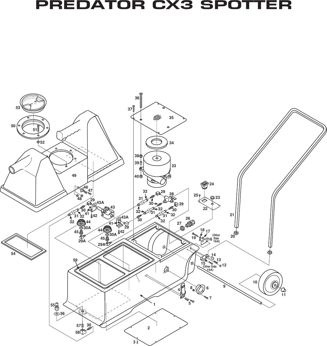 Nss predator cx3 spotter carpet extractor parts and operator manual