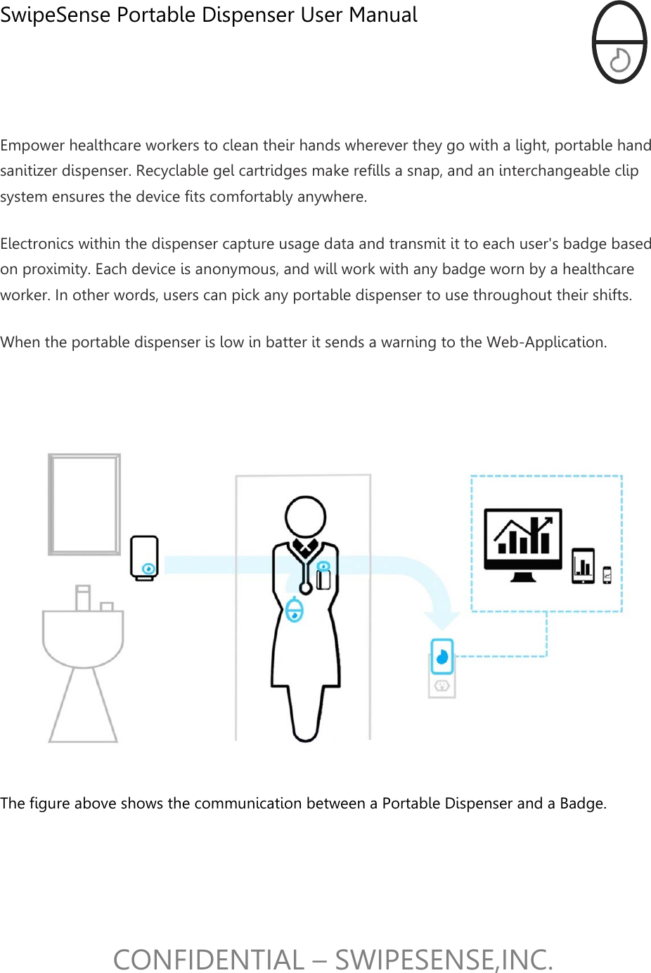 SwipeSense DIS001 SwipSense Dispenser User Manual FCC