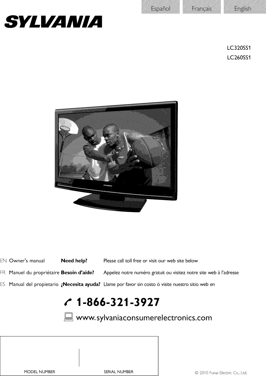 Sylvania LC260SS1 User Manual LCD TELEVISION Manuals And Guides 1007100L