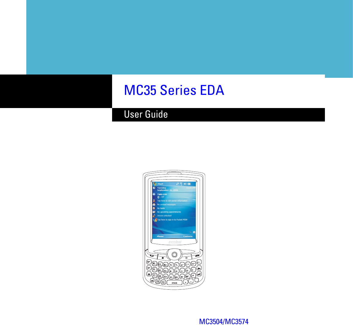 Symbol Technologies MC3504 EDA (Enterprise Digital Assistant) User ...