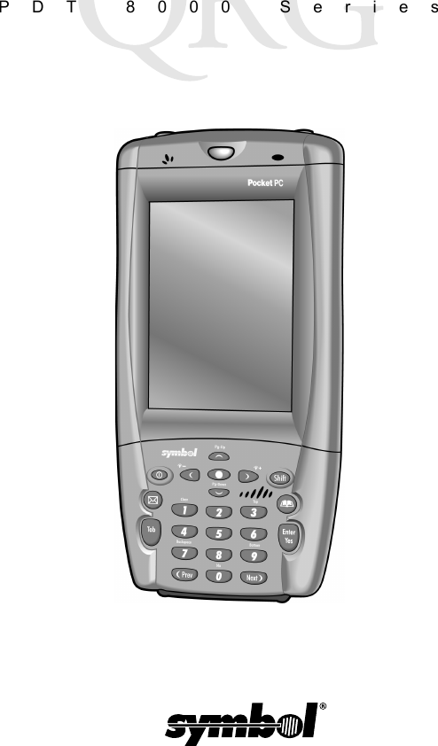 Symbol Technologies Pdt 8000 Series Users Manual 5816802a