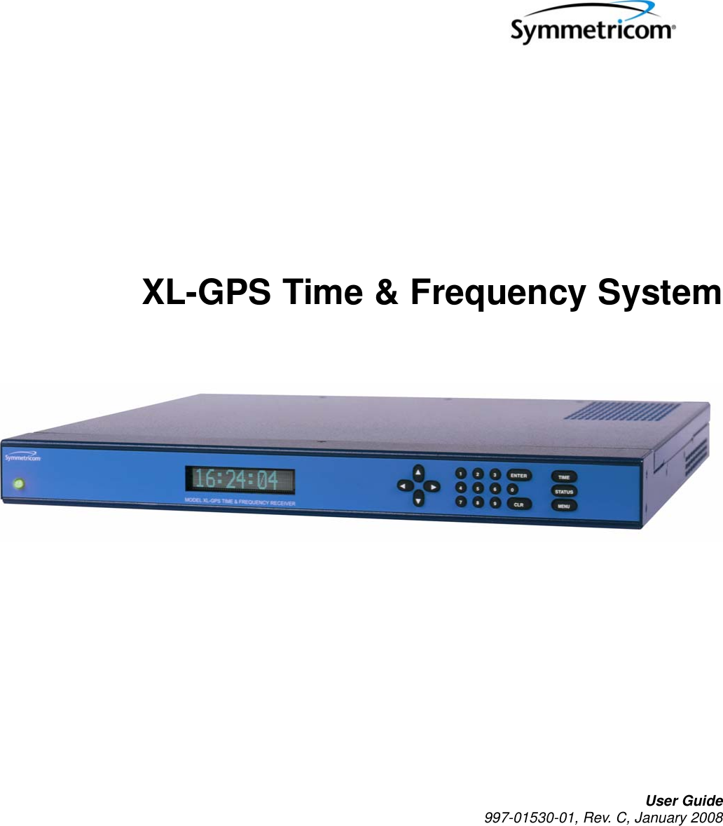 Symmetricom Xl Gps Users Manual