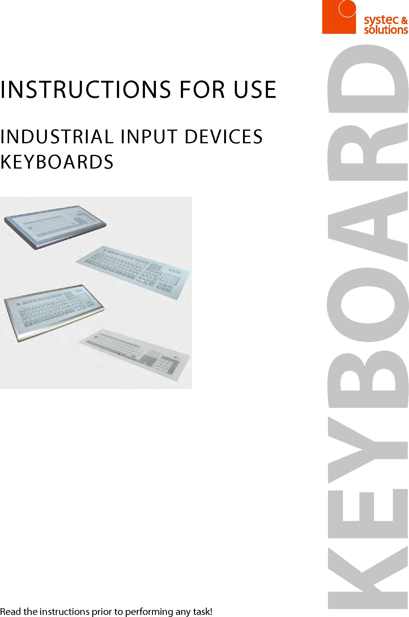 Systec and Solutions KGXR USB Keyboard with RFID reader User Manual ...