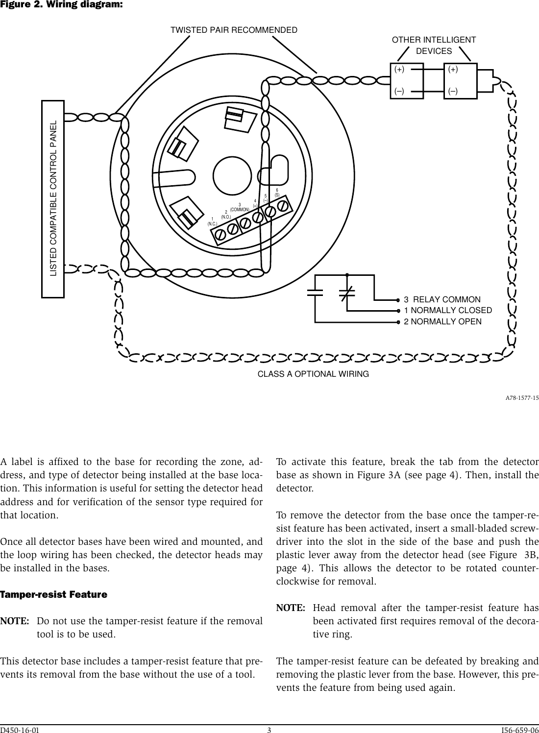 System Sensor Plug In Relay Detector Bases B224Rba Users Manual 659 06