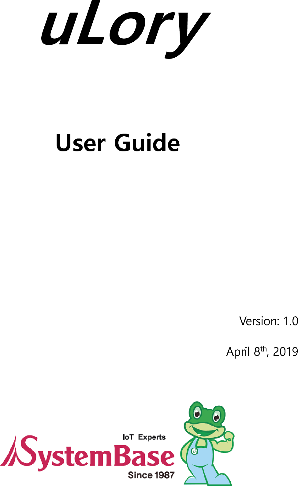SystemBase ULORY1010UIL uLory-1010NCL User Manual uLory