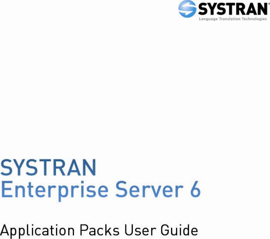 Systran Enterprise Server 6 0 User Guide