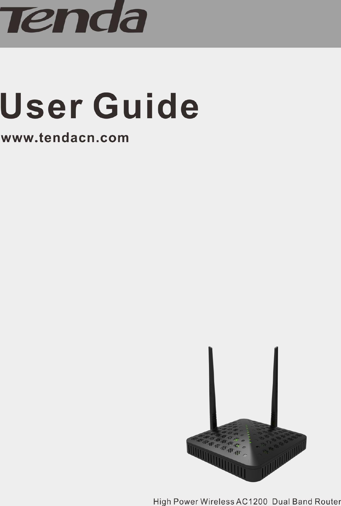 TENDA TECHNOLOGY FH1201 High Power Wireless AC1200 Dual-band Router ...