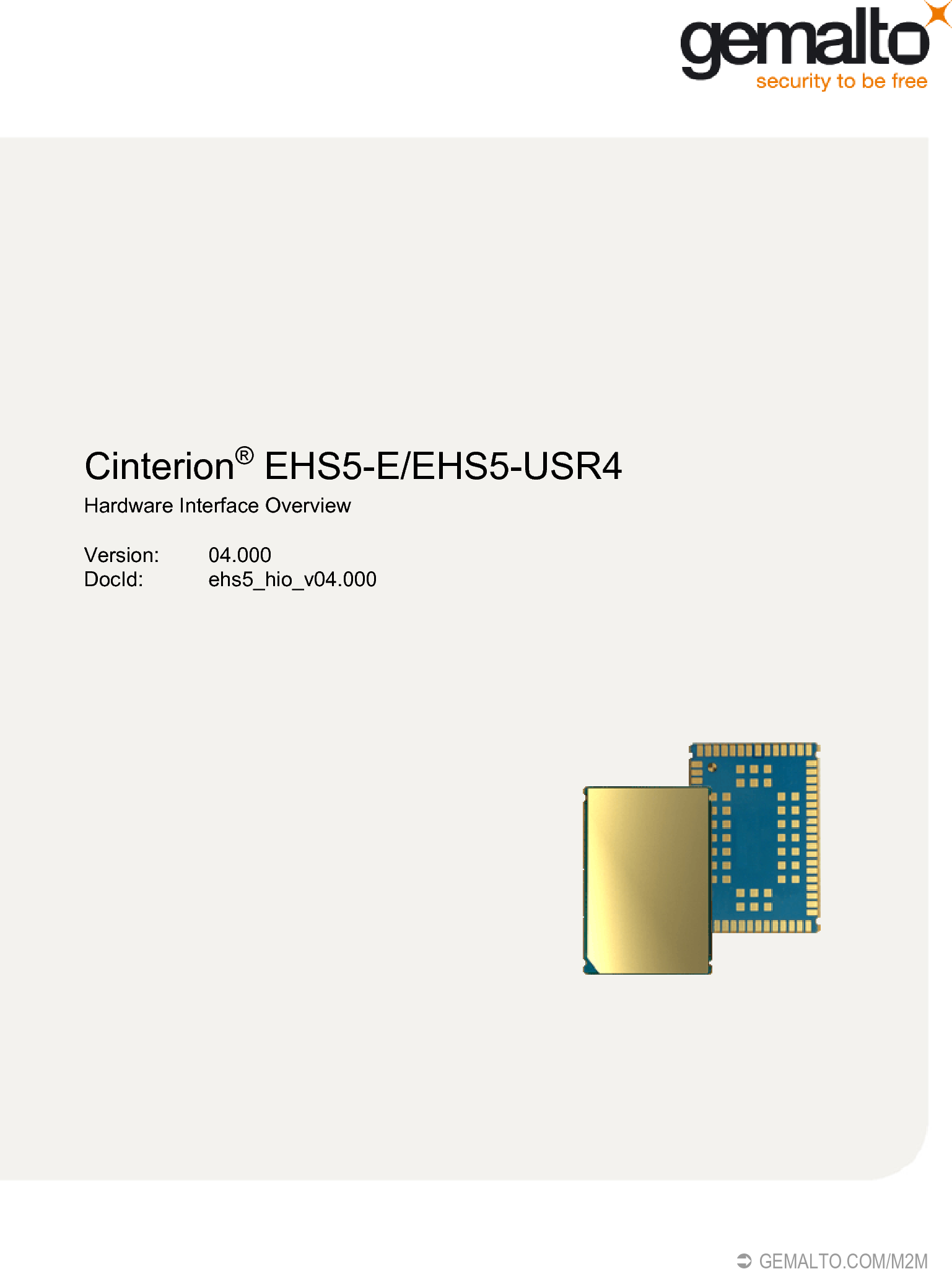 THALES DIS AlS Deutschland EHS5-USR4 EHS5-US R4 User Manual ehs5 us e hid