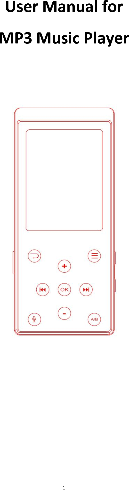 TONGDE WEIYE TECHNOLOGY MP3 MP3 player User Manual