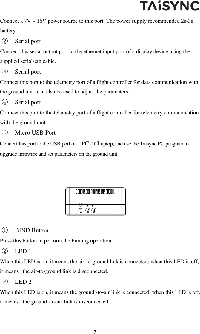 Taisync Technology T18V12110 2.4GHz HD Wireless Link User Manual