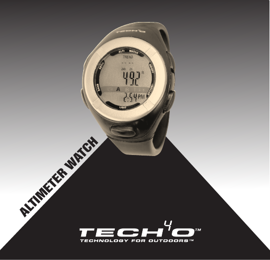 Tech4O Altimeter Watch Users Manual