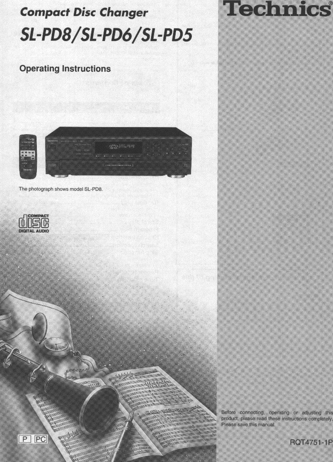 Technics Sl Pd6 Owner S Manual PDF File Created From A TIFF