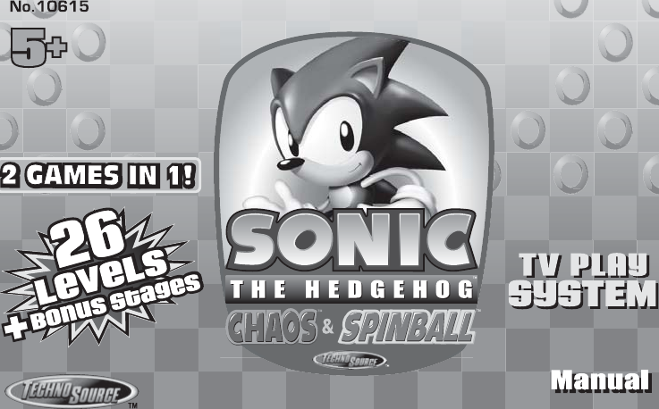 Techno Source Sonic The Hedgehog 10615 Users Manual