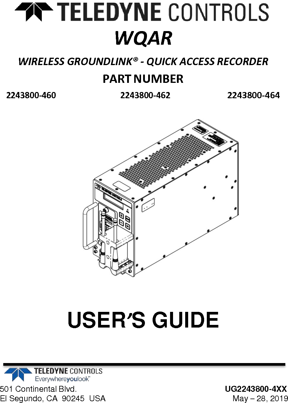 Teledyne Controls a business unit of Teledyne Technologies WQAR-462-2 ...