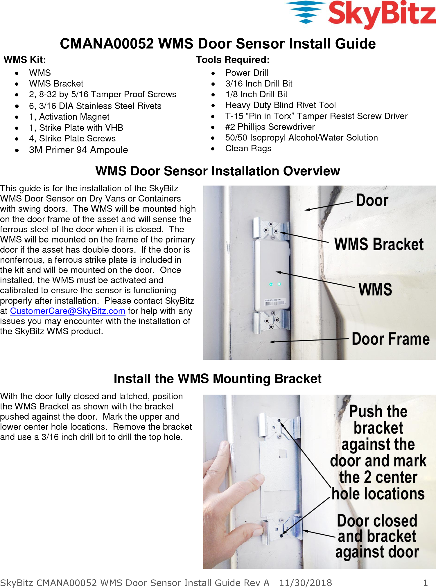 Telular WMS-0001 Wireless sensor device User Manual