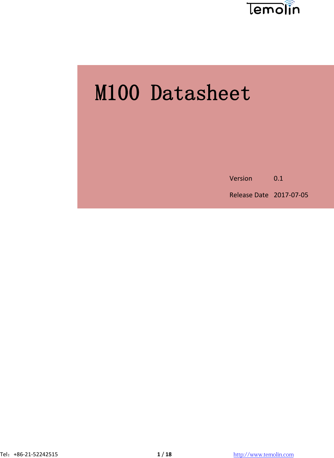 Temolin Technology TML-M100 Android All Mode Wireless Module User ...