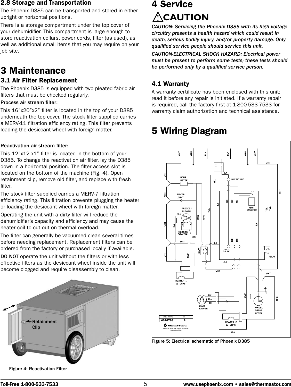 Therma Stor Products Group Phoenix D385 Users Manual