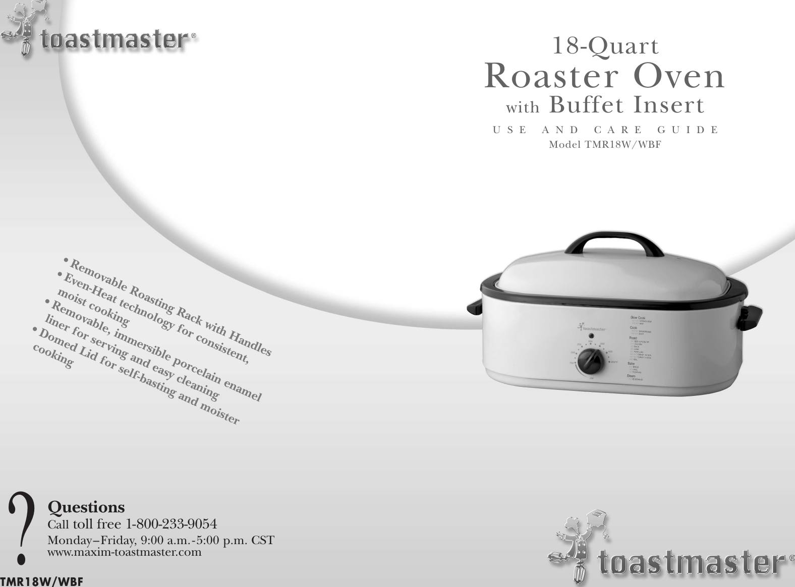 Toastmaster Tmr18W Wbf Users Manual TMR18W/WBF_