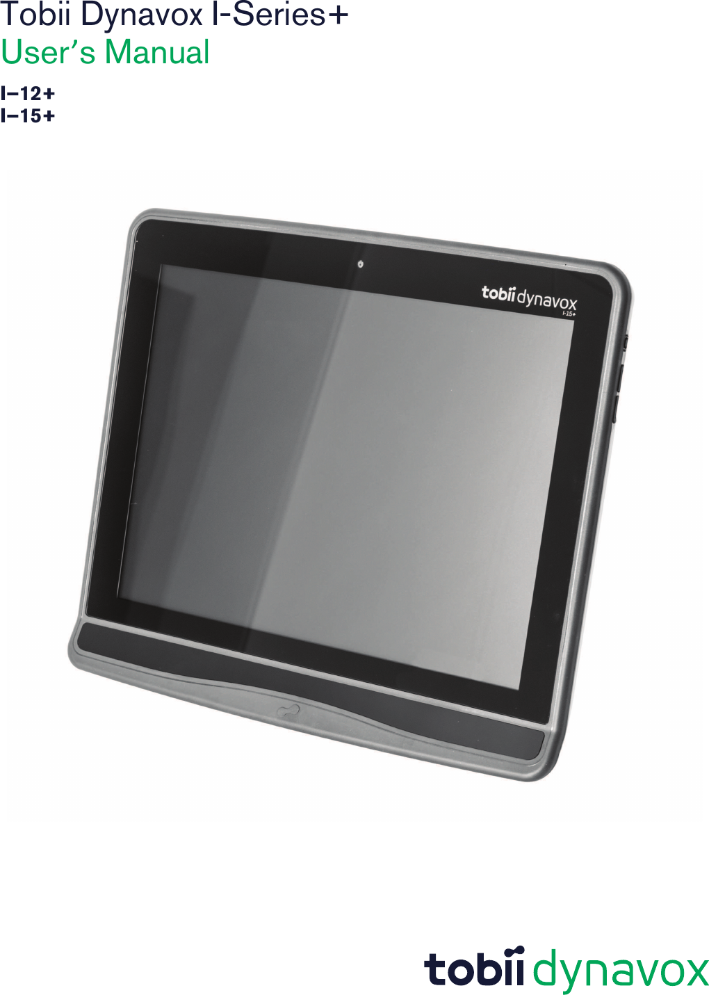 Tobii TDI15A Tobii Dynavox I-15+ User Manual 06 Users Manual 2