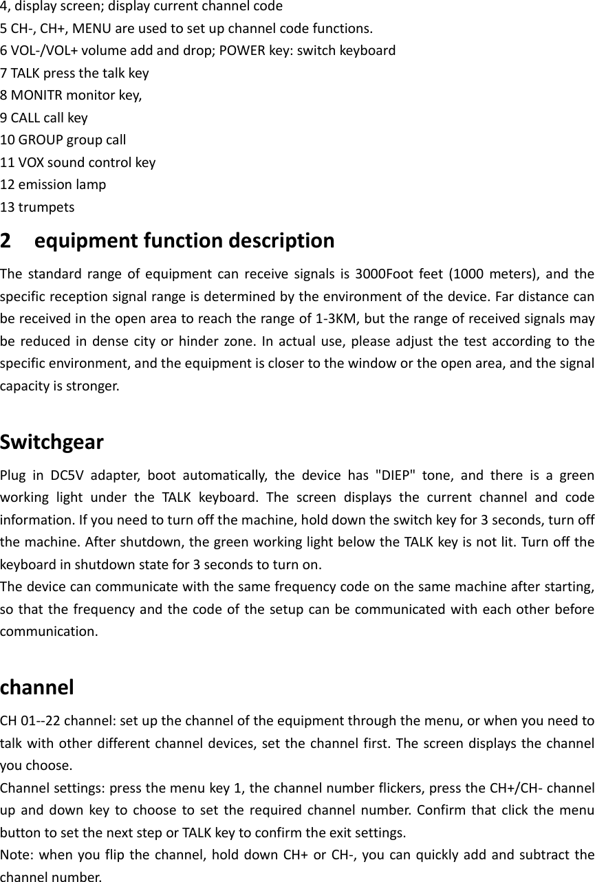 Todakj 888 WIRELESS INTERCOM SYSTERM User Manual