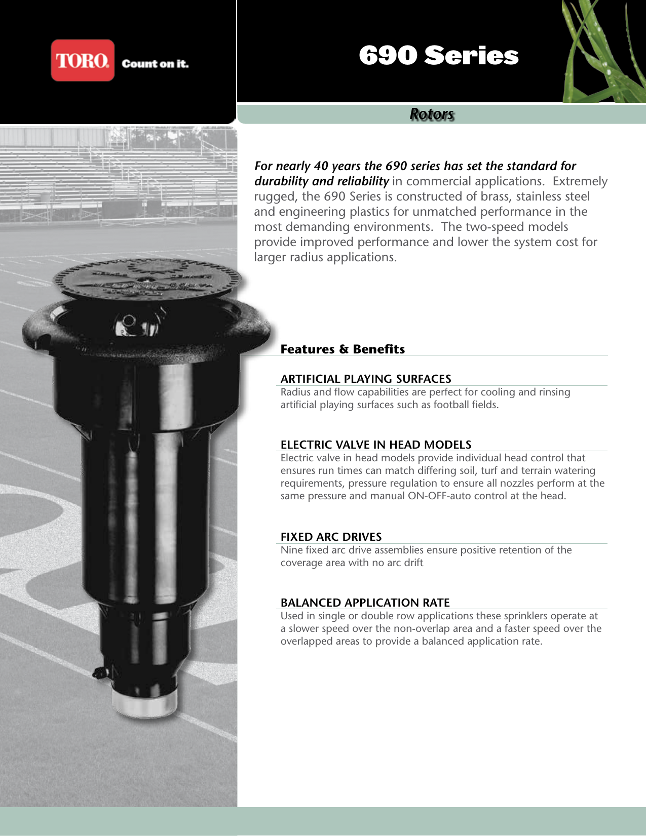 Toro 690 Series Sell Sheet