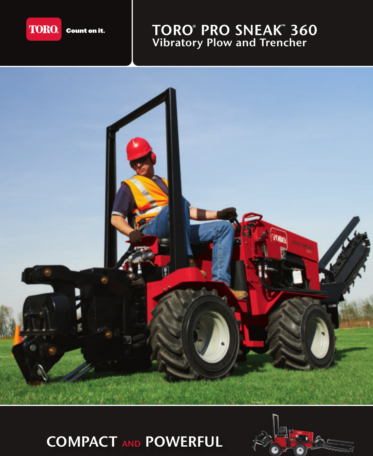 Toro Pro Sneak 360 Vibratory Plow Sell Sheet