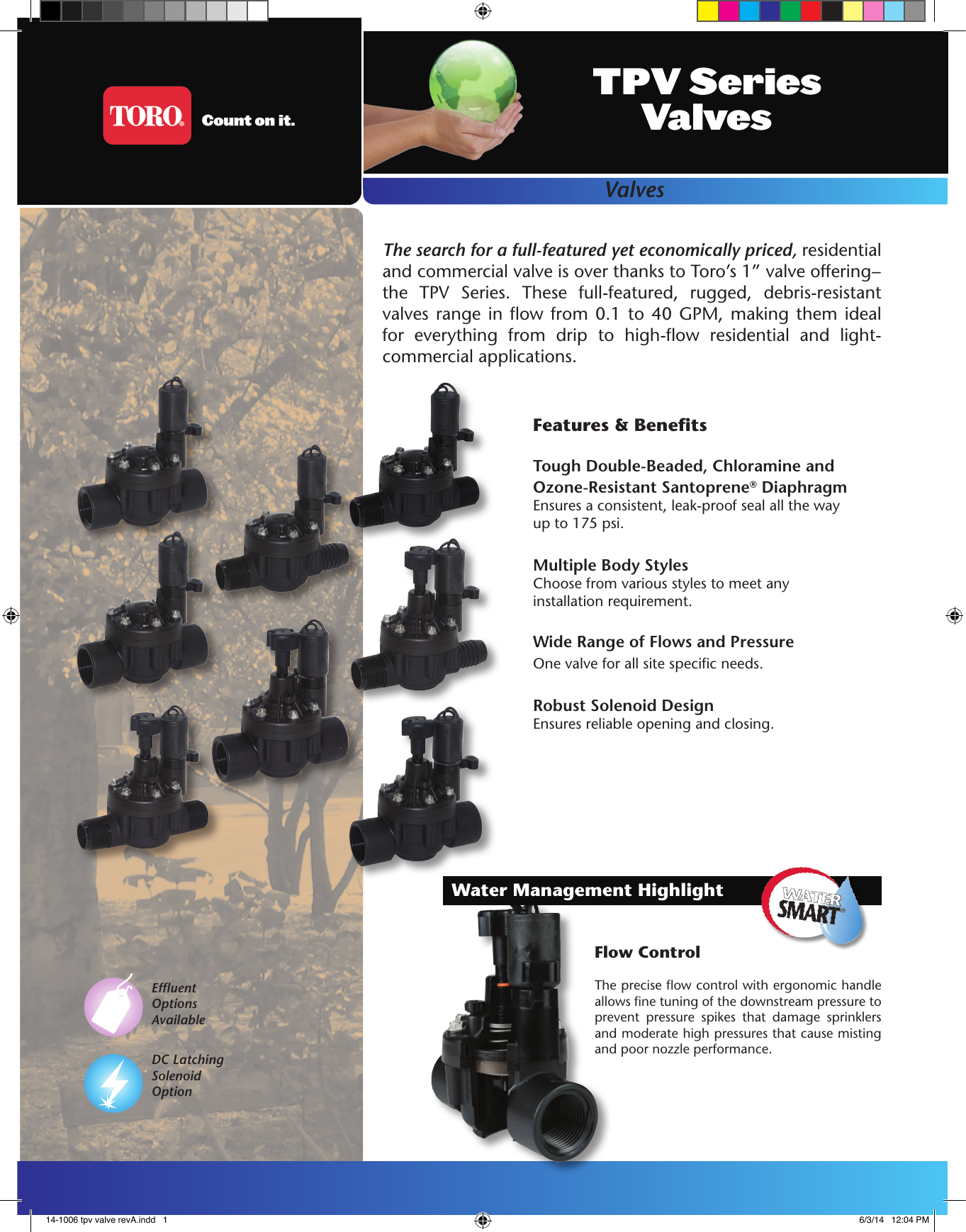 Toro Tpv Series Sell Sheet