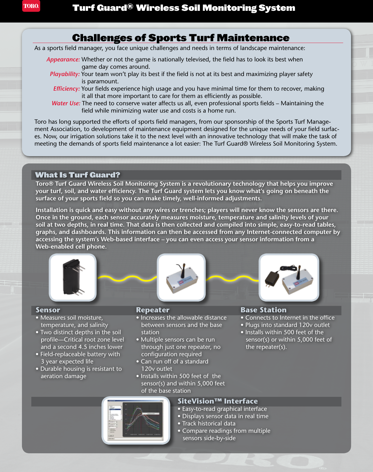 Toro Turf Guard Sensors Sell Sheet
