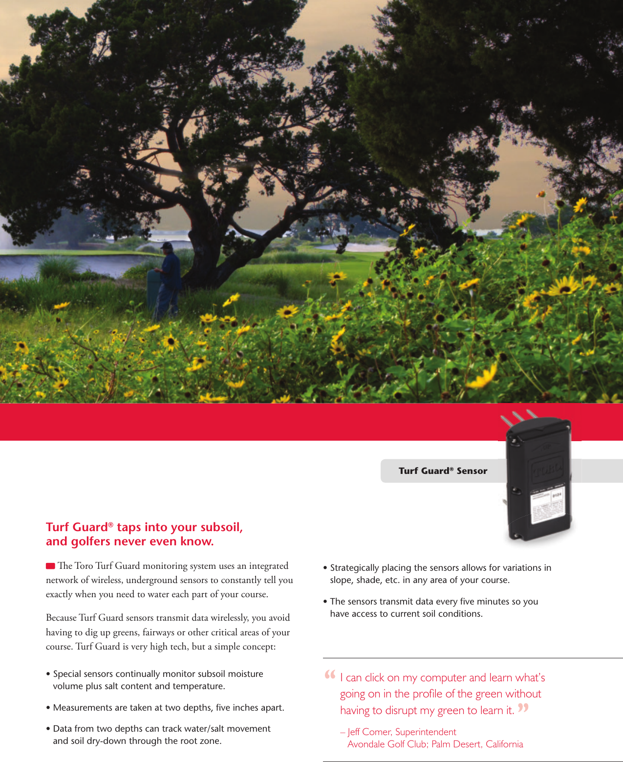 Toro Turf Guard Sensors imonials