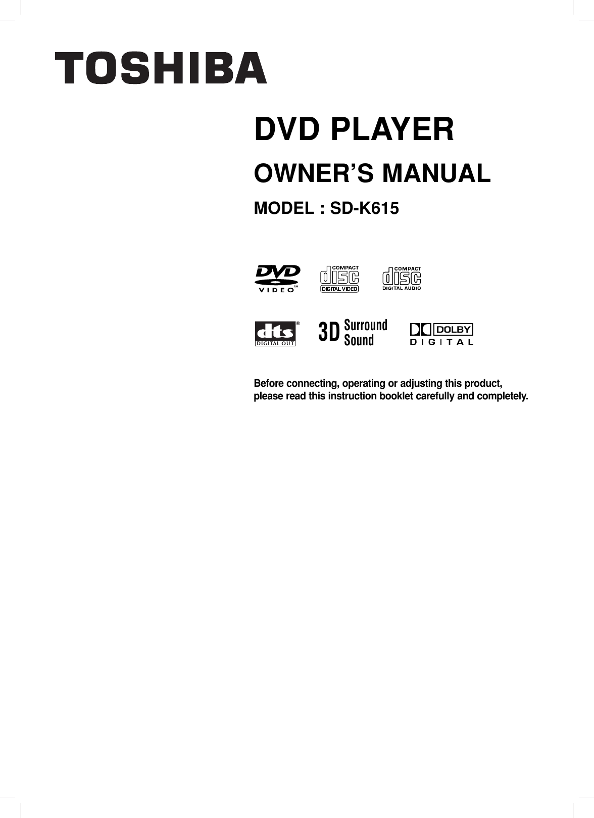 Toshiba Sd K615 Owners Manual DMB5022N_HA1UTTK