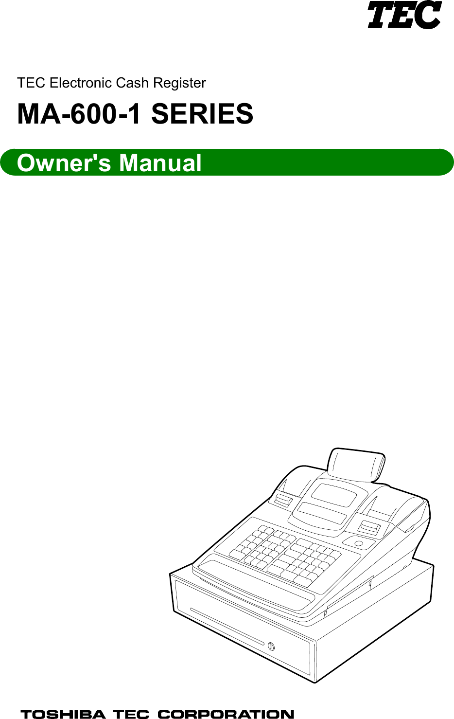 Toshiba Tec Ma 600 1 Users Manual Owner's (EO1 11155A) (ma600om ...