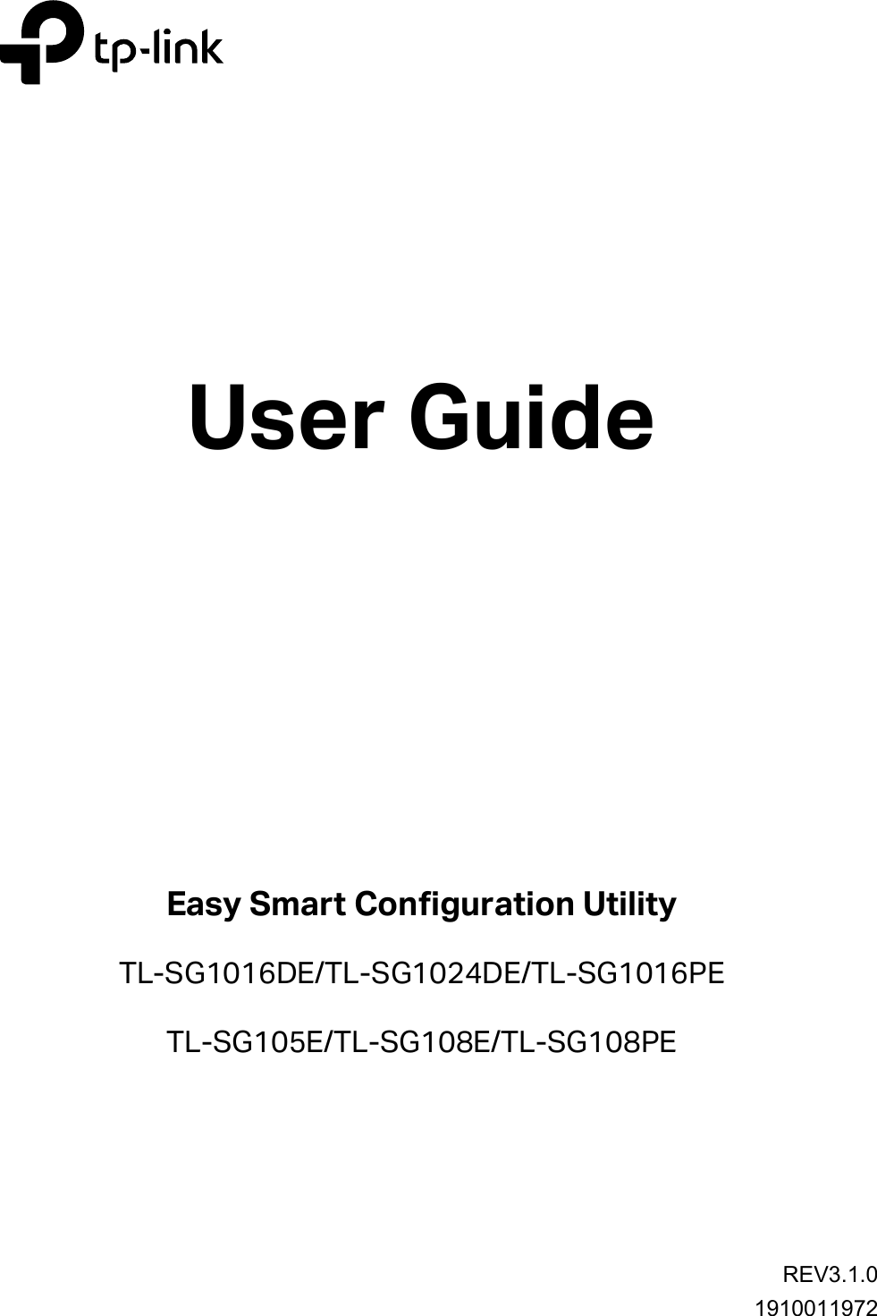 Easy Smart Configuration Utility User Guide