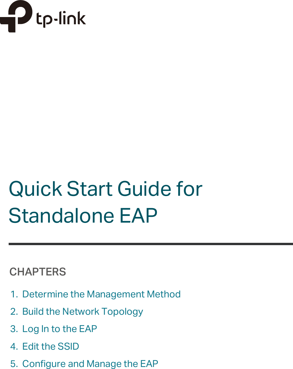 Quick Start Guide Standalone Eap