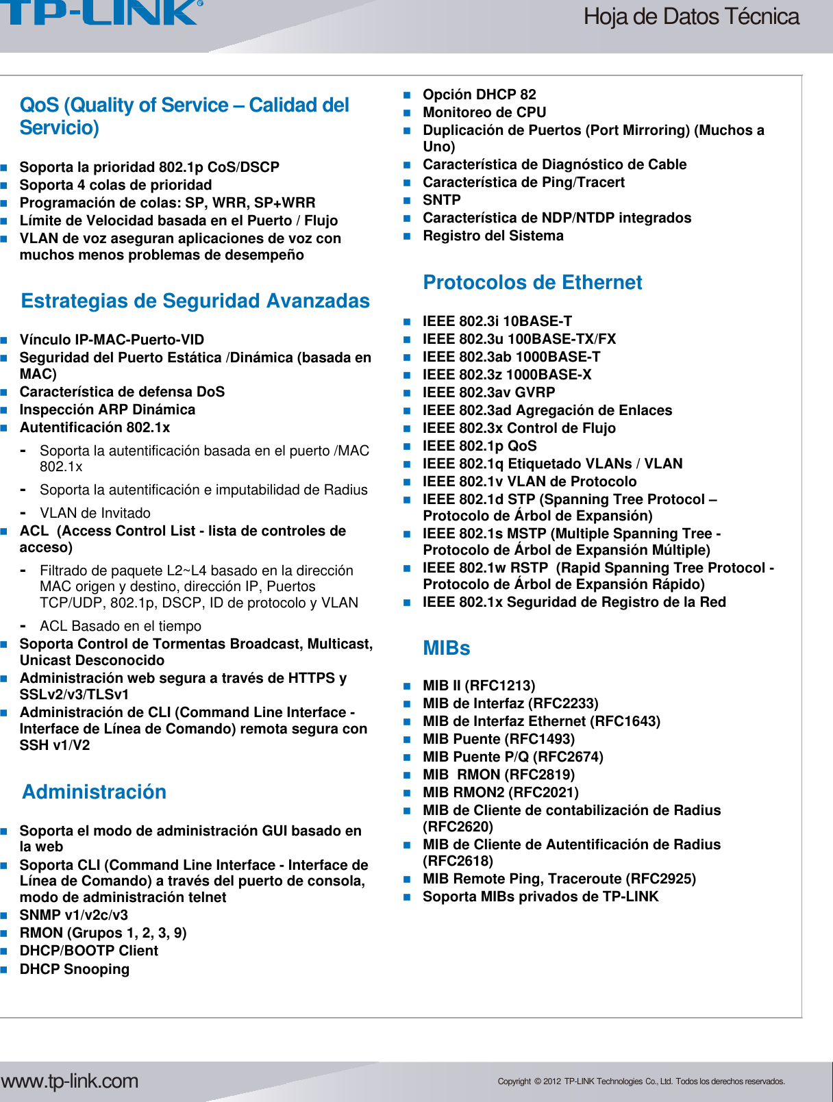 15_TL SL5428E_V2_Datasheet_espx TL SL5428E V2 Datasheet ES